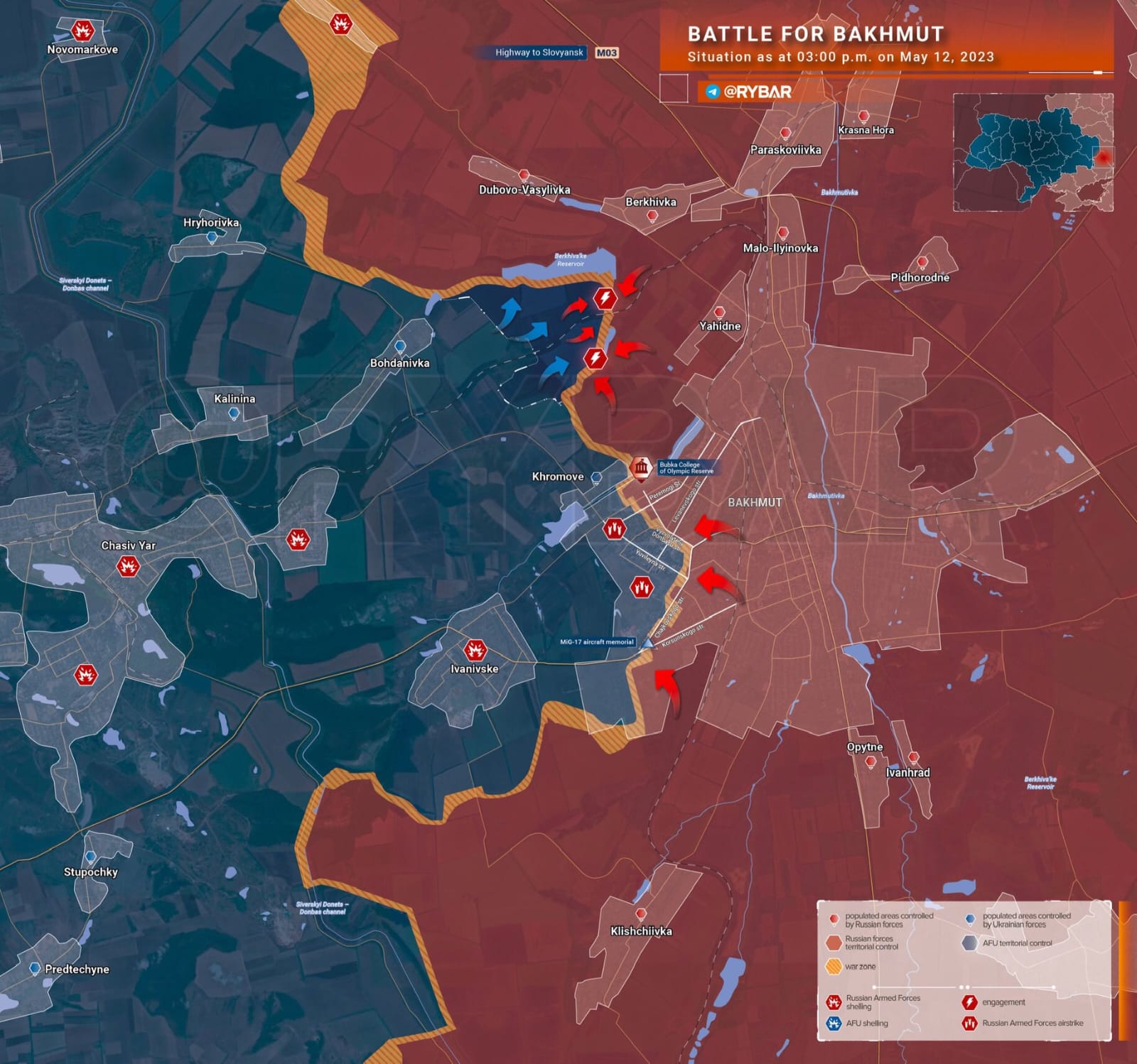 The status on the ground in Bakhmut today - IGSDA